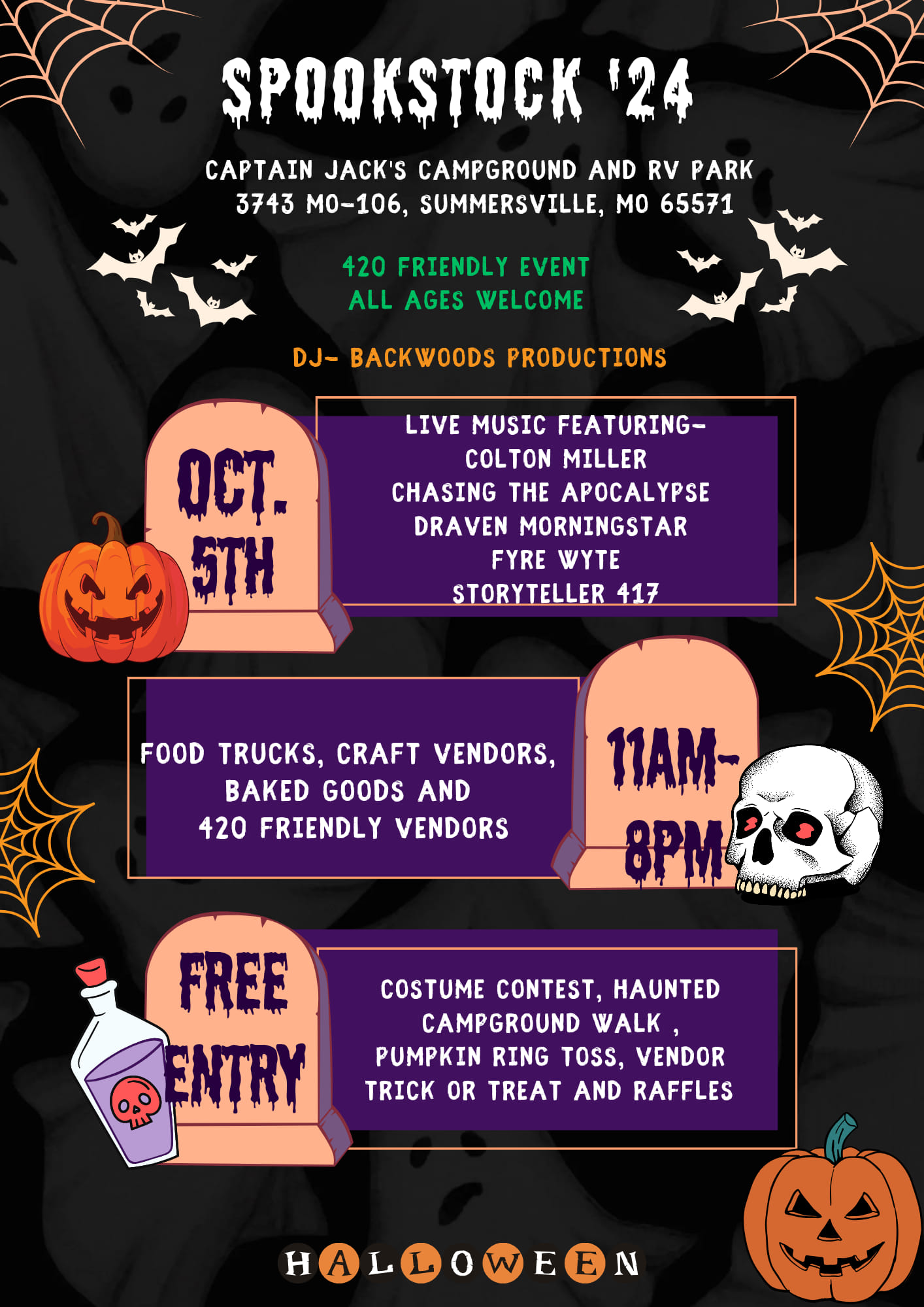 upcoming EVENTS – Captain Jack's Campground and RV Park